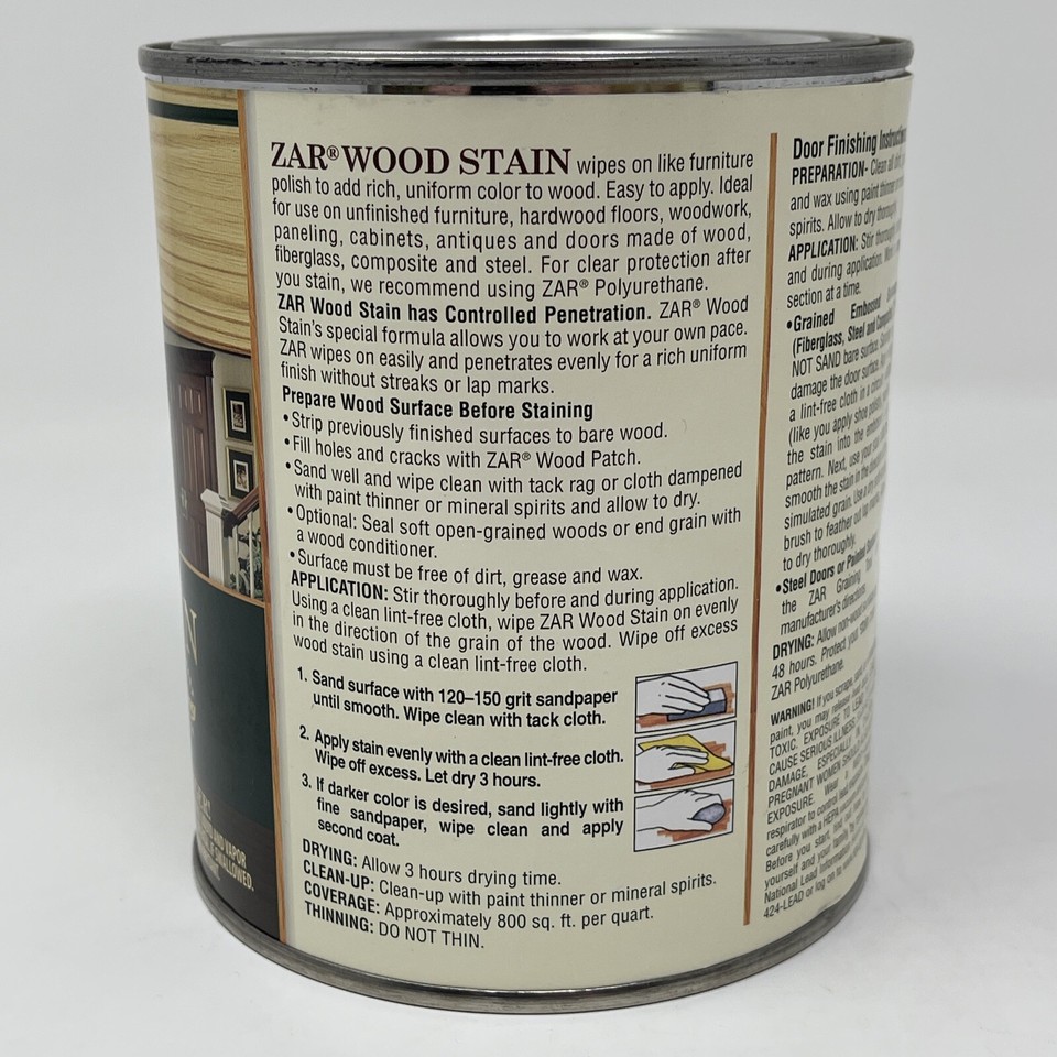 Zar Interior Stain, 109 COLONIAL PINE, Quart | eBay