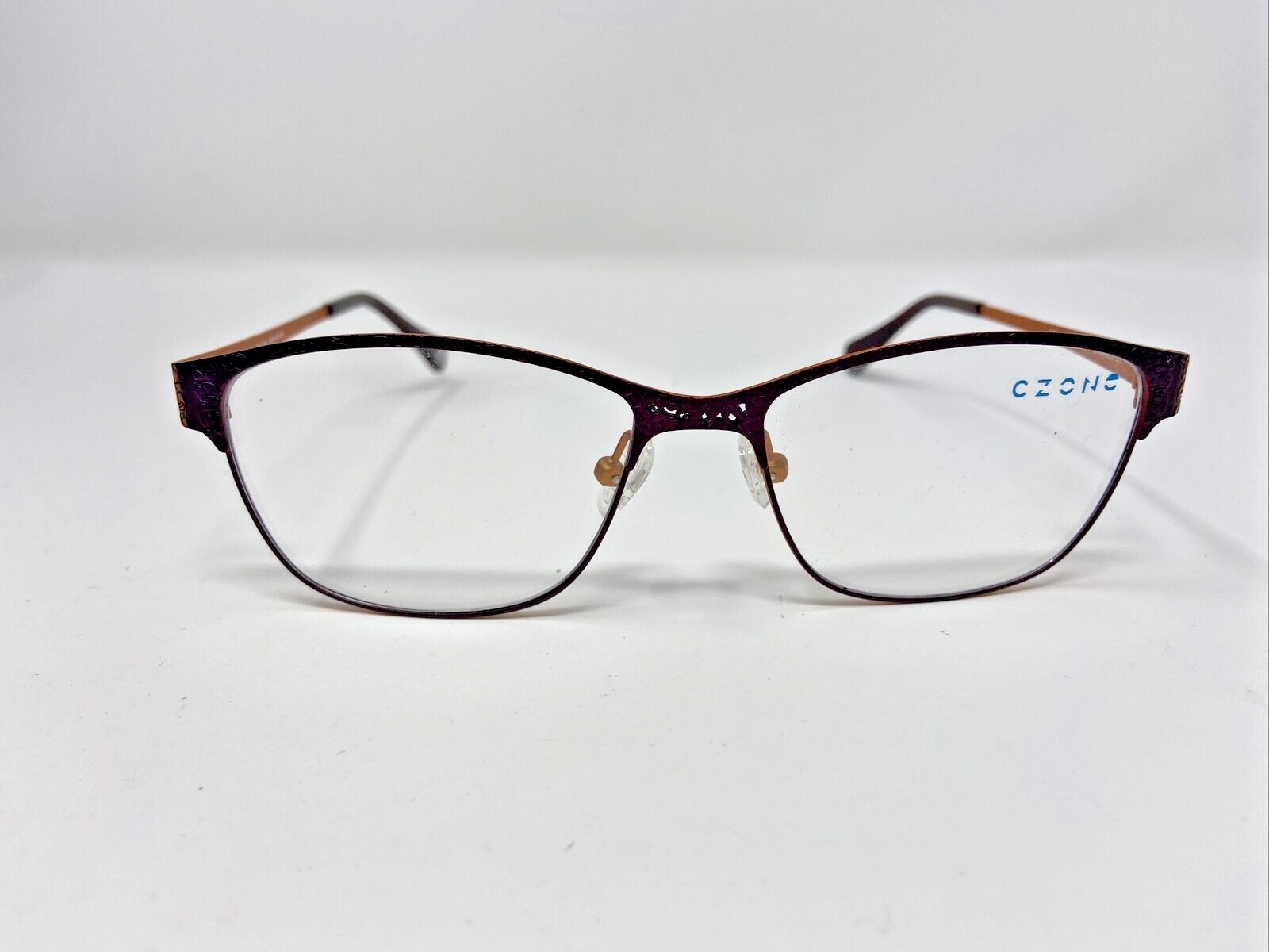 czone Eyeglasses Frames L5193 30 53-15-140 Purple/Orange XE69 | eBay