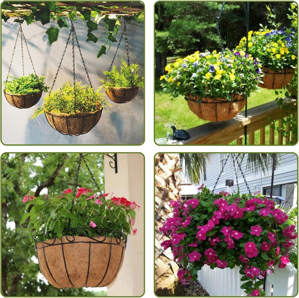 Heybe 20 Inch Hanging Basket Chain 3 Point Hanging Chains with Hooks ...