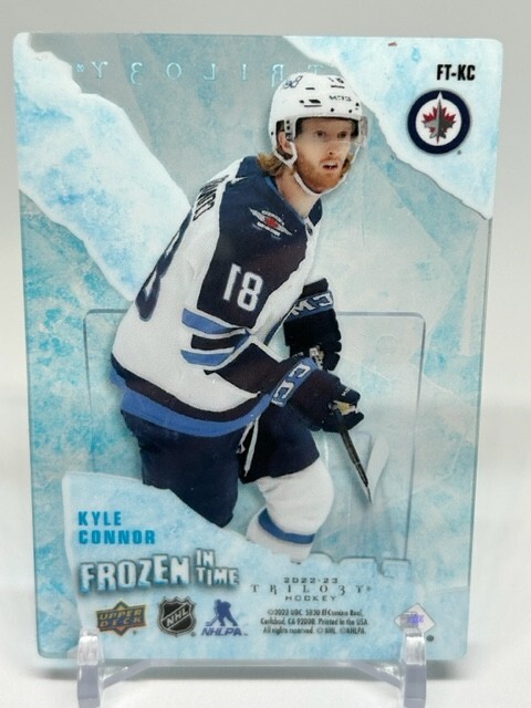 2022-23 UD Trilogy Kyle Connor Frozen In Time Blue Frost Parallel /50 ...