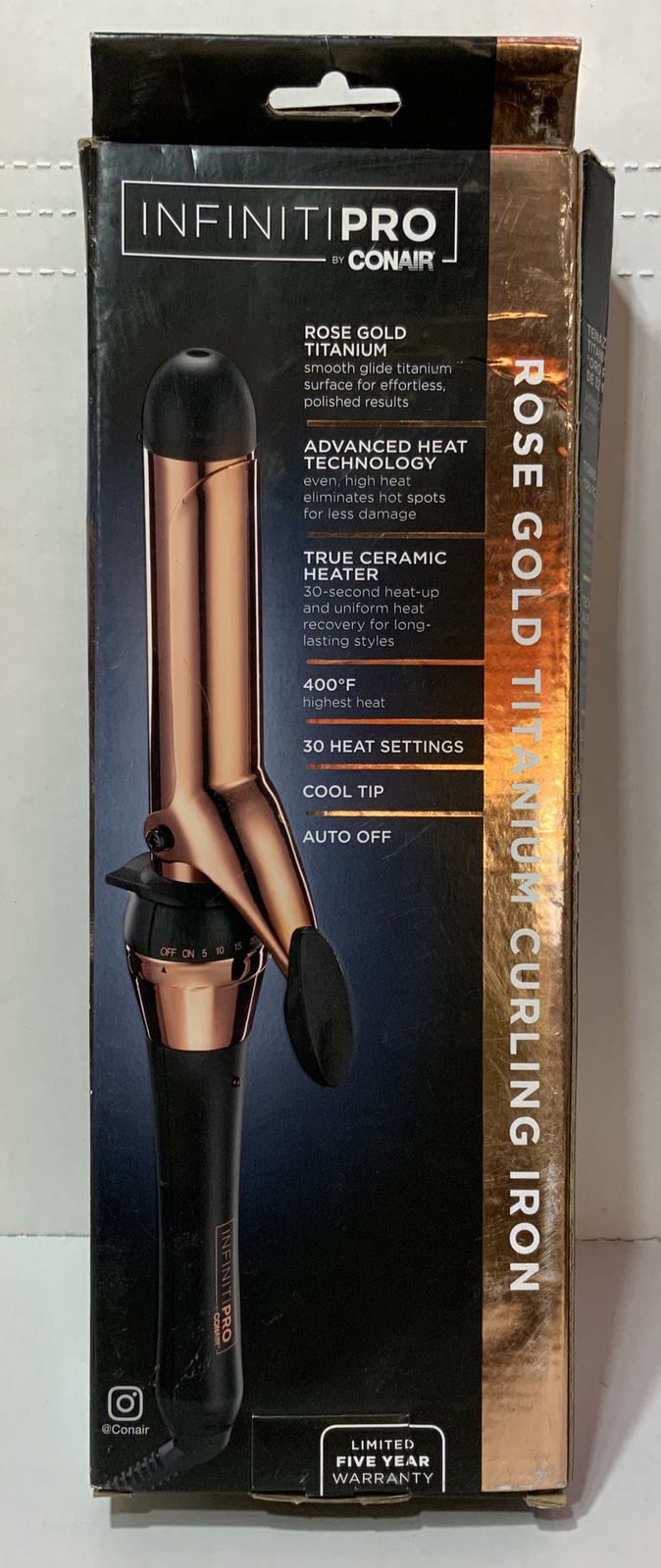 📀 Infiniti Pro Rose Gold Titanium Curling Iron -1 ¼ Inch (No Box) | eBay