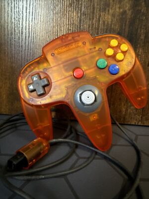 N64 Funtastic Fire Orange Controller OEM Authentic (Nintendo 64) Tight ...