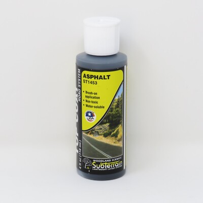 Woodland Scenics ST1453 Asphalt Top Coat Paint Road System for Layout ...