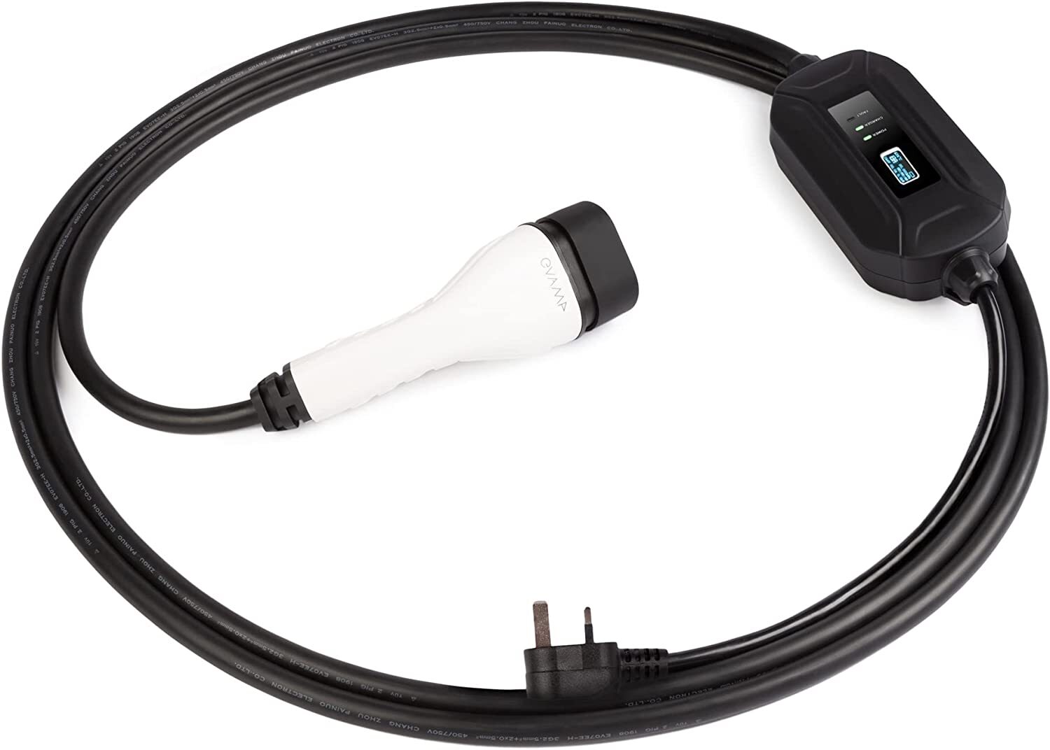 Peugeot e208 Charging Cable Type 2 UK Plug Mains Home Socket EV PHEV ...