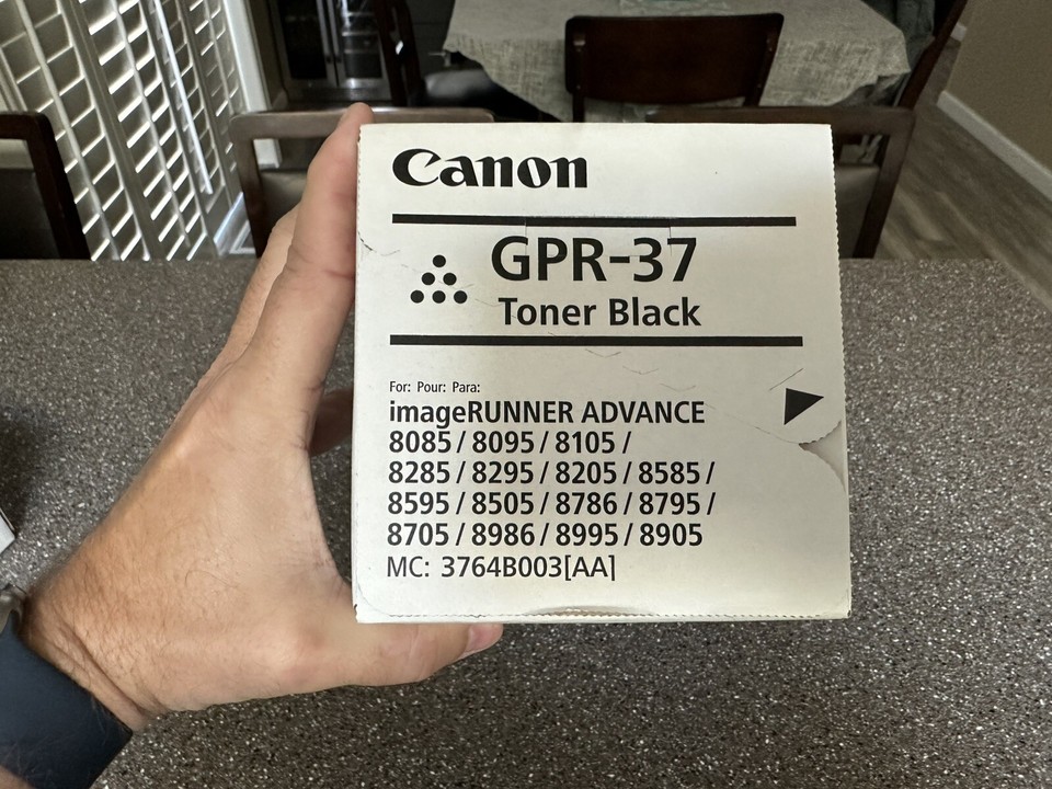 Genuine Canon GPR-37 3764B003AA Black Toner Cartridge OEM *NEW SEALED ...