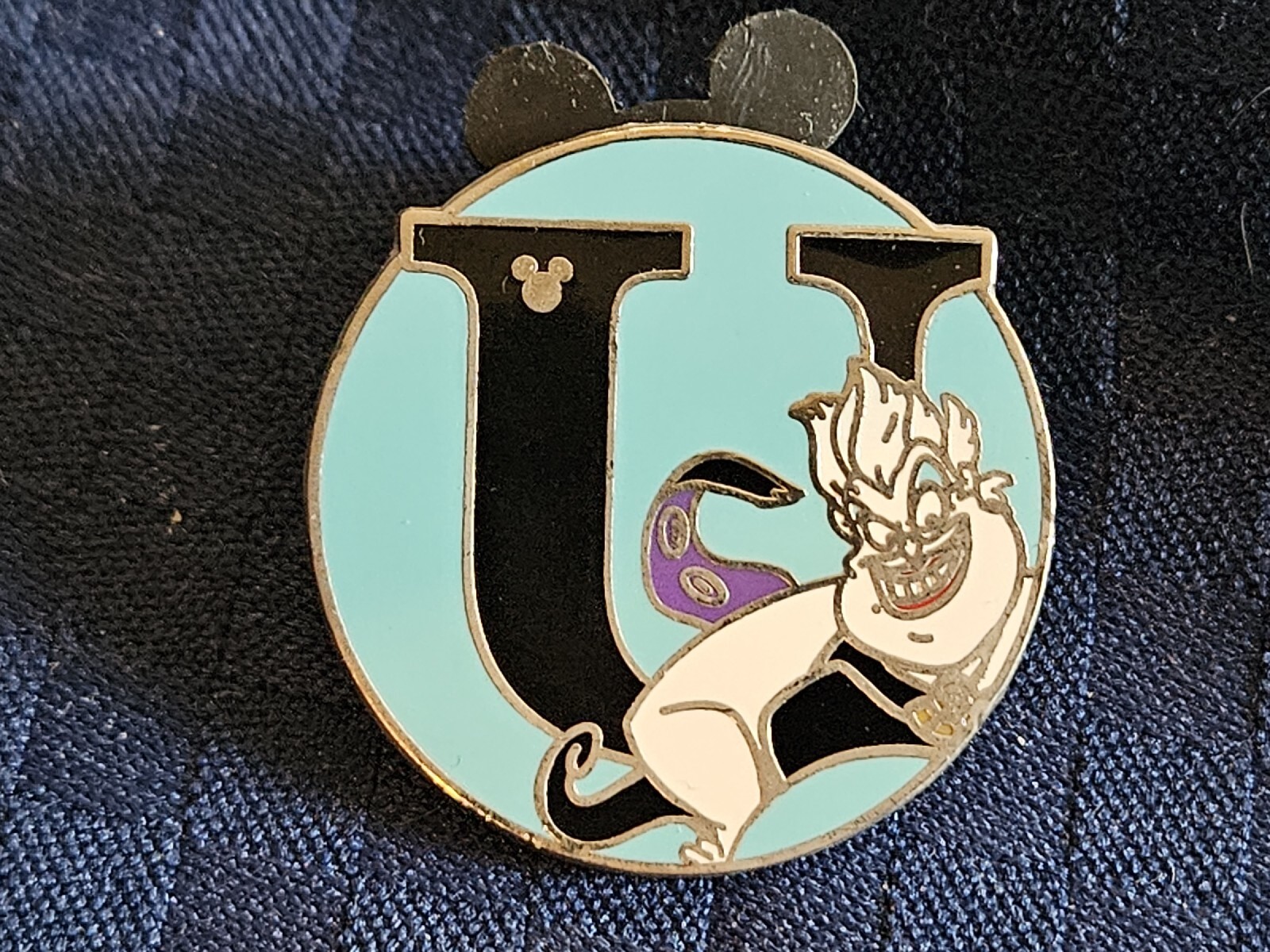 Disney Hidden Mickey Pin Ursula Alphabet Letter U Little Mermaid | eBay