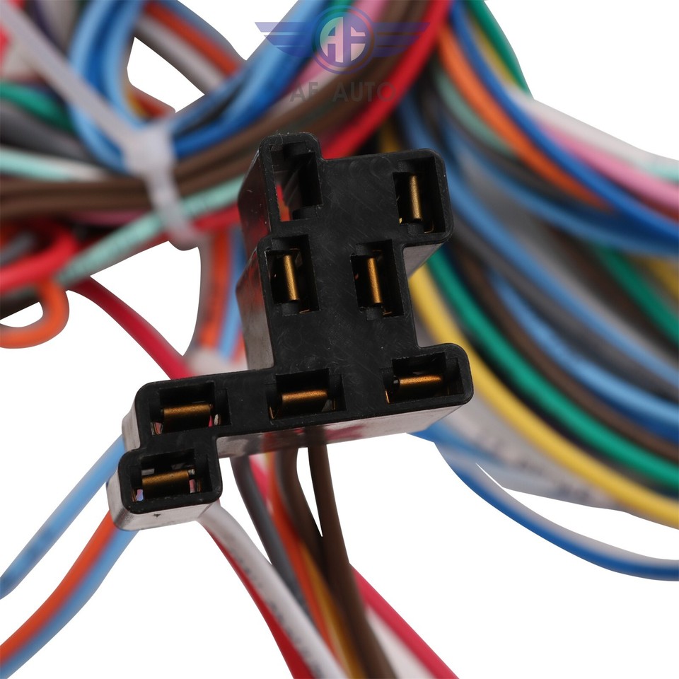 22 Circuit Wiring Harness Street Hot Rat Rod Custom Wire Kit XL WIRES ...