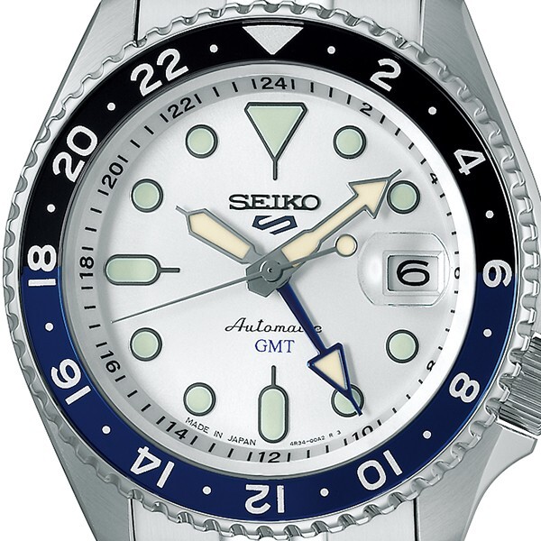 Seiko 5 Sports SKX Sports Style GMT SBSC017 Men's Watch Silver Dial ...