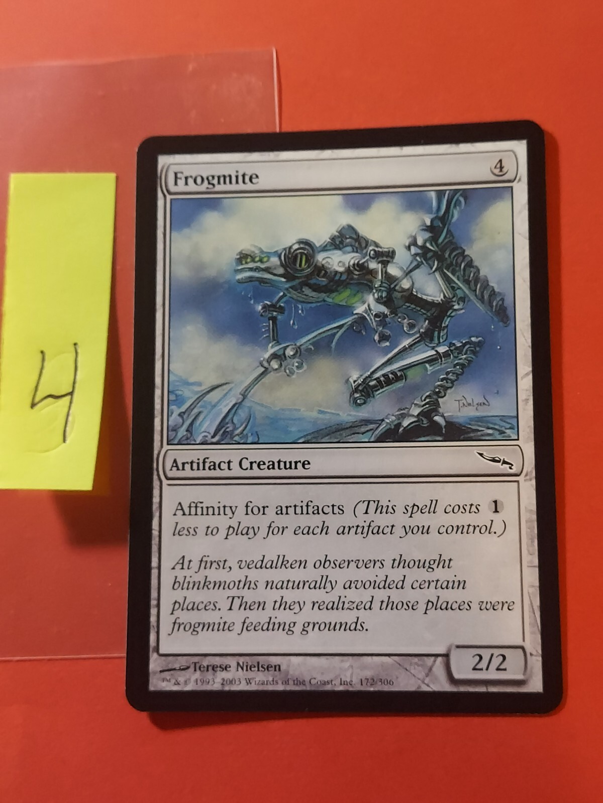 2003 Magic The Gathering Mirrodin #172 Frogmite, C, NF, Artifact, cd4 ...