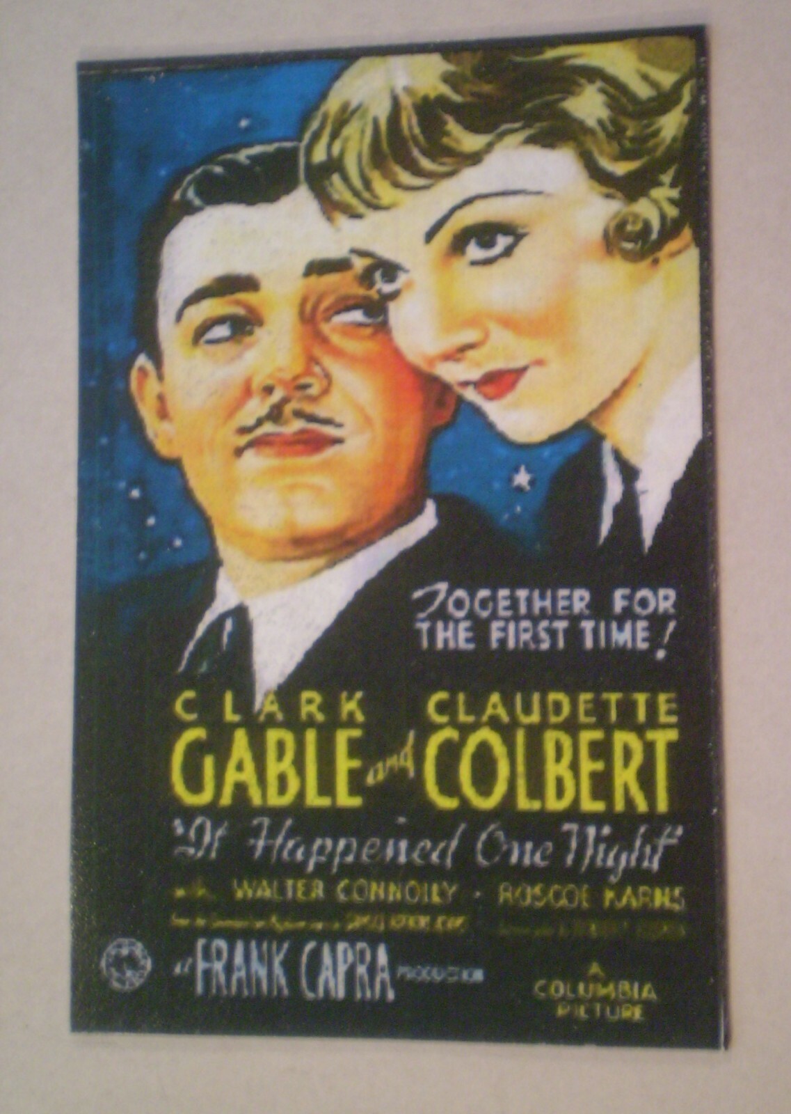 IT HAPPENED ONE NIGHT '34 5 Oscars Gable/Colbert Movie Poster Magnet 2 ...