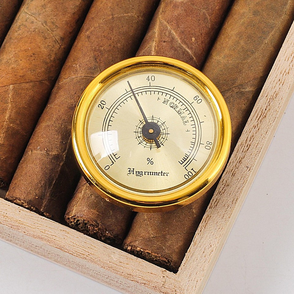 Brass Analog Hygrometer Hygrometer Humidity Gauge Analog Humidor ...