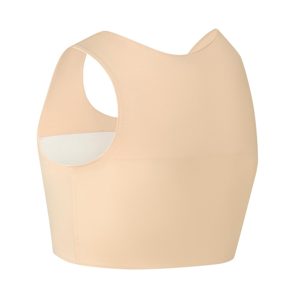 Women Chest Binder for Transgender FTM Cotton Pullover V Neck Binder ...