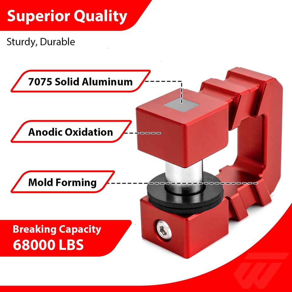 3/4" D-Ring Shackles 7/8" Pin Towing Winch Hooks for Recovery, Trucks ...