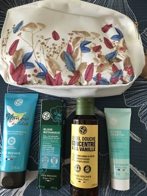 Lot Yves Rocher Lait corps, Elixir botanique roll on, gommage corps,gel ...