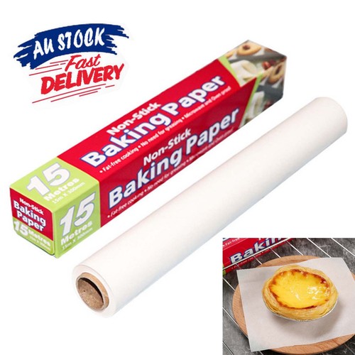 Baking Paper Roll Non Stick Oven Cookies Cake Biscuits Muffin Paper Pad ...