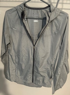 Champion Performax Cool Ctrl Hooded Windbreaker Exercise Jacket — Grey ...