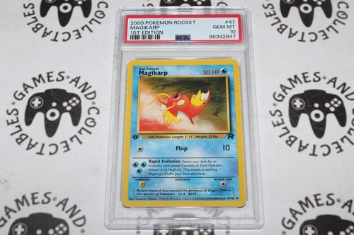 Magikarp #47/82 - 1st Edition - PSA 10 - Pokemon TCG Team Rocket | eBay