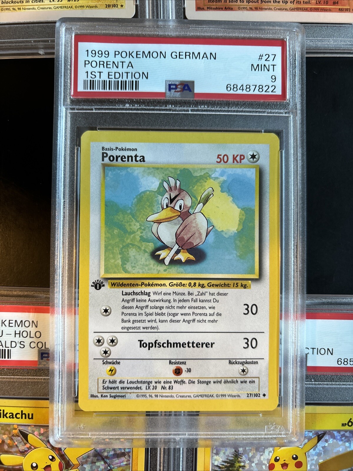 Pokemon PSA SLABS - Lot of x5 PSA graded cards - 7, 8,9, (9-1st Edition ...
