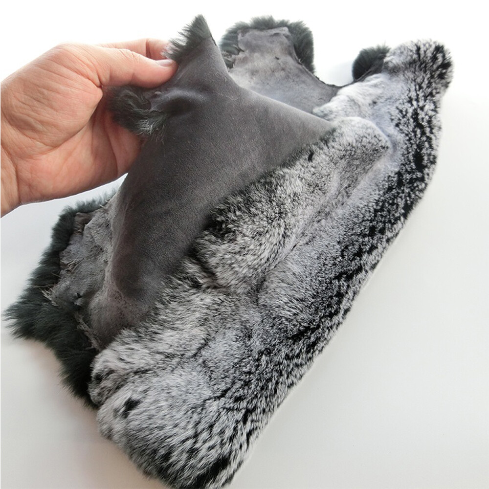 Genuine Rex Rabbit Skin Pelts Fur Hide Tanned Leather Craft Skin DIY ...