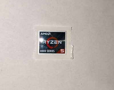 ADESIVO AMD RYZEN 5 8000 SERIES AM5 STICKER CASE BADGE LOGO LABEL 8500 ...
