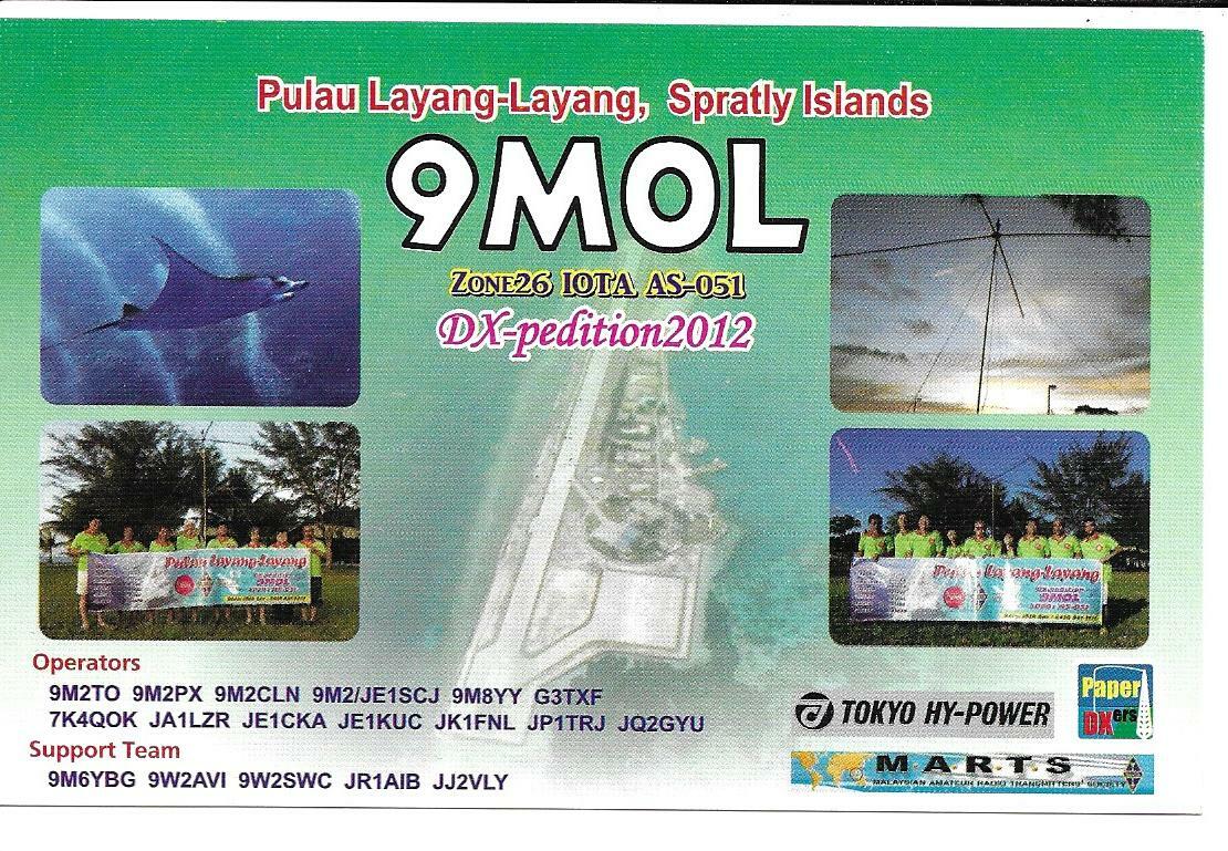 QSL 2012 Spratly Islands radio card | eBay