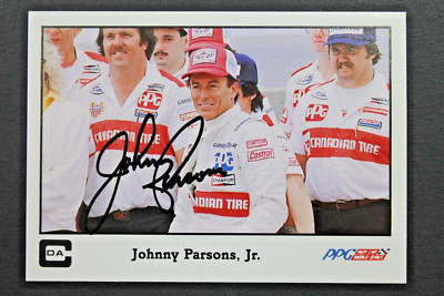 Johnny Parsons Race Car Driver Autographed Signed 1986 A&S Racing Card ...