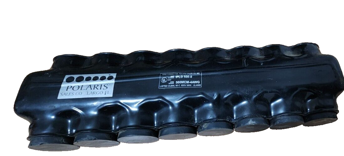Polaris IPLD5008 500MCM-4AWG 8-Pole Connector Block 600VAC UL486B | eBay