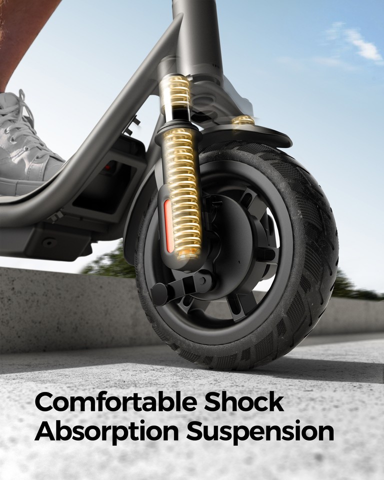 NEW ELECTRIC SCOOTER ADULT WITH DOUBLE SHOCK ABSORPTION & APP FOLDING E ...