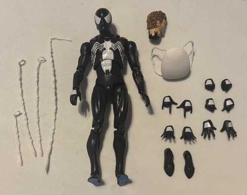 MAFEX Spider-Man Black Costume Symbiote - Spider-Man 147 (K.O.) 6 ...