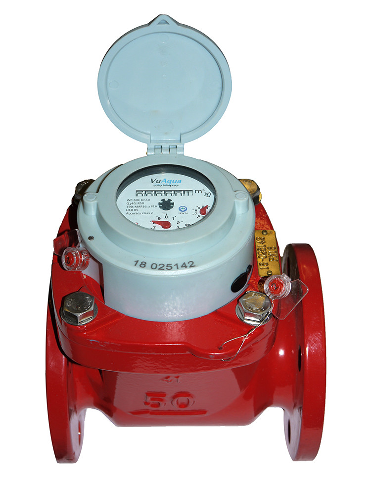 2" DN50 Woltmann Helix style hot water meter. MID class 2, pulse output ...