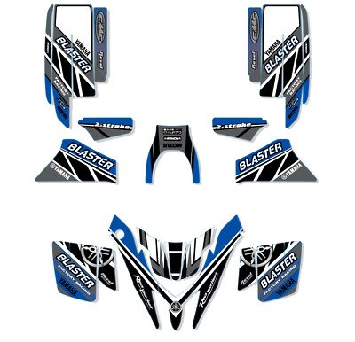 Yamaha Blaster 200 2003-2018 Full Graphics Kit Decals - High Gloss ...