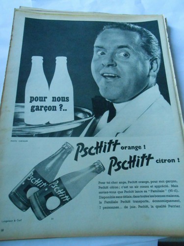 Publicité advertising 1957 Pschitt orange et Pschitt citron | eBay