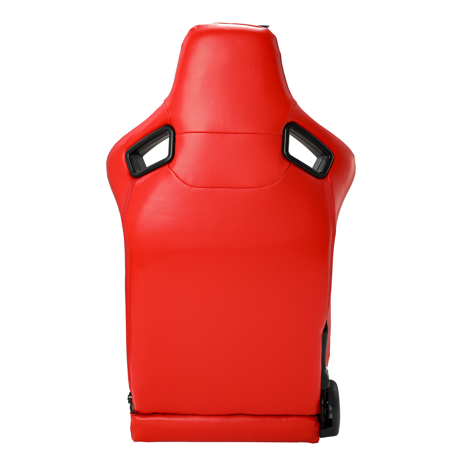 Universal Pair Reclinable Red PVC Leather Sport Racing Seats W/Slider ...