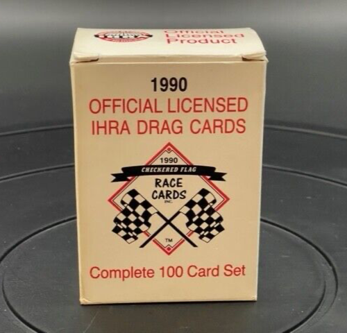 VRHTF NHRA VINTAGE 1990 OFFICIAL IHRA DRAG CARDS COMPLETE 100 CARD SET ...