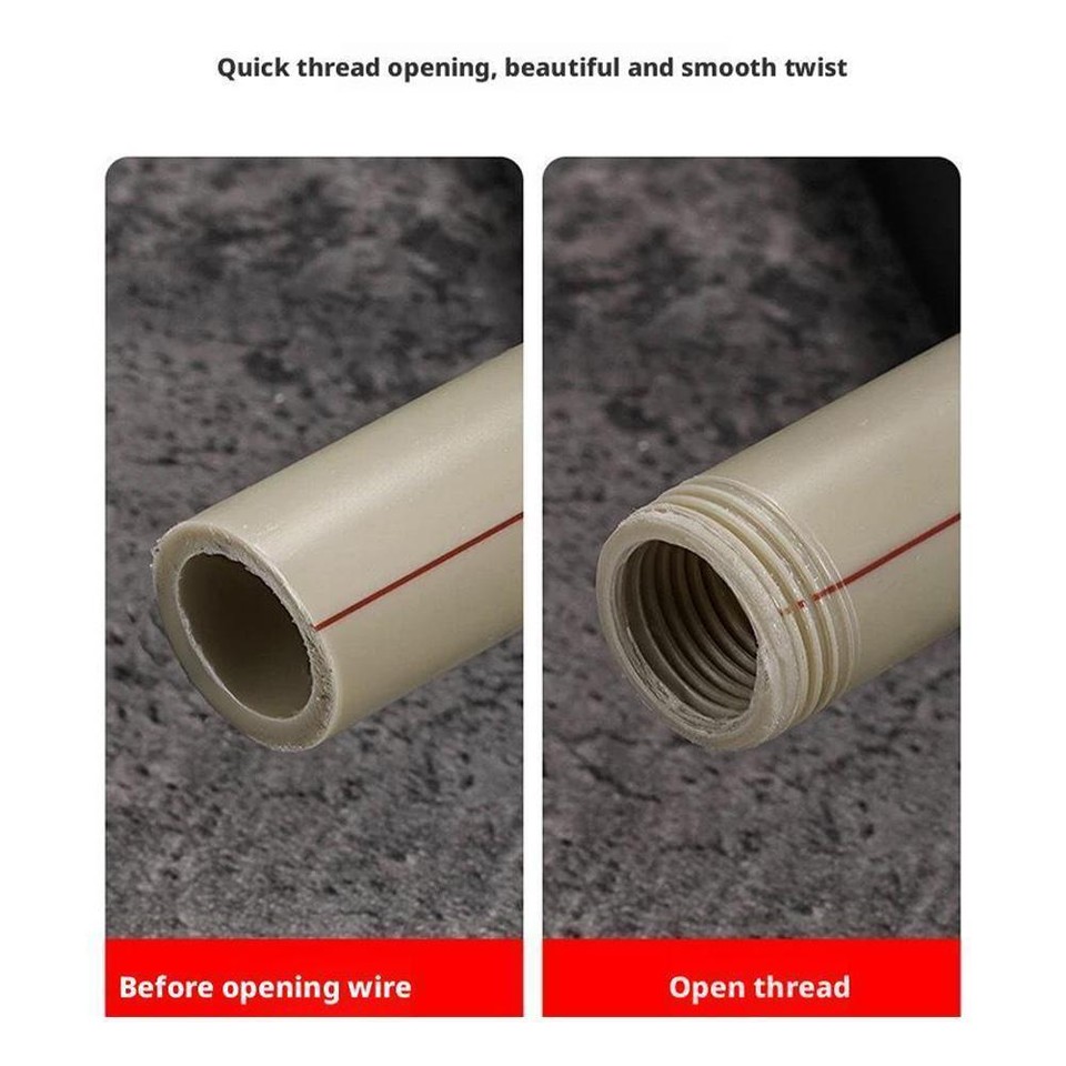 Integrated Internal & External Pipe ThreadingTool, PVC Pipe Threader ...