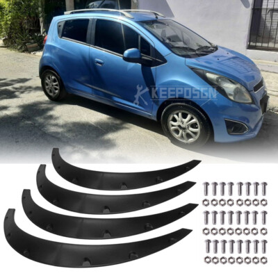 4PCS 3.5" Fender Flares Extra Wide Body Kit Wheel Arches For Chevrolet ...