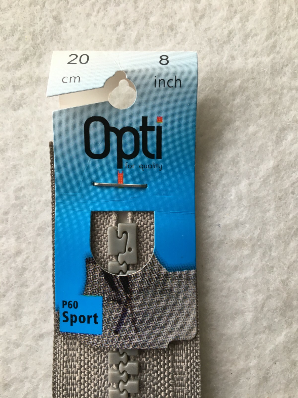 OPTI P60 Sport Open & Closed End #5 Zips Chunky Plastic Teeth Zipper ...