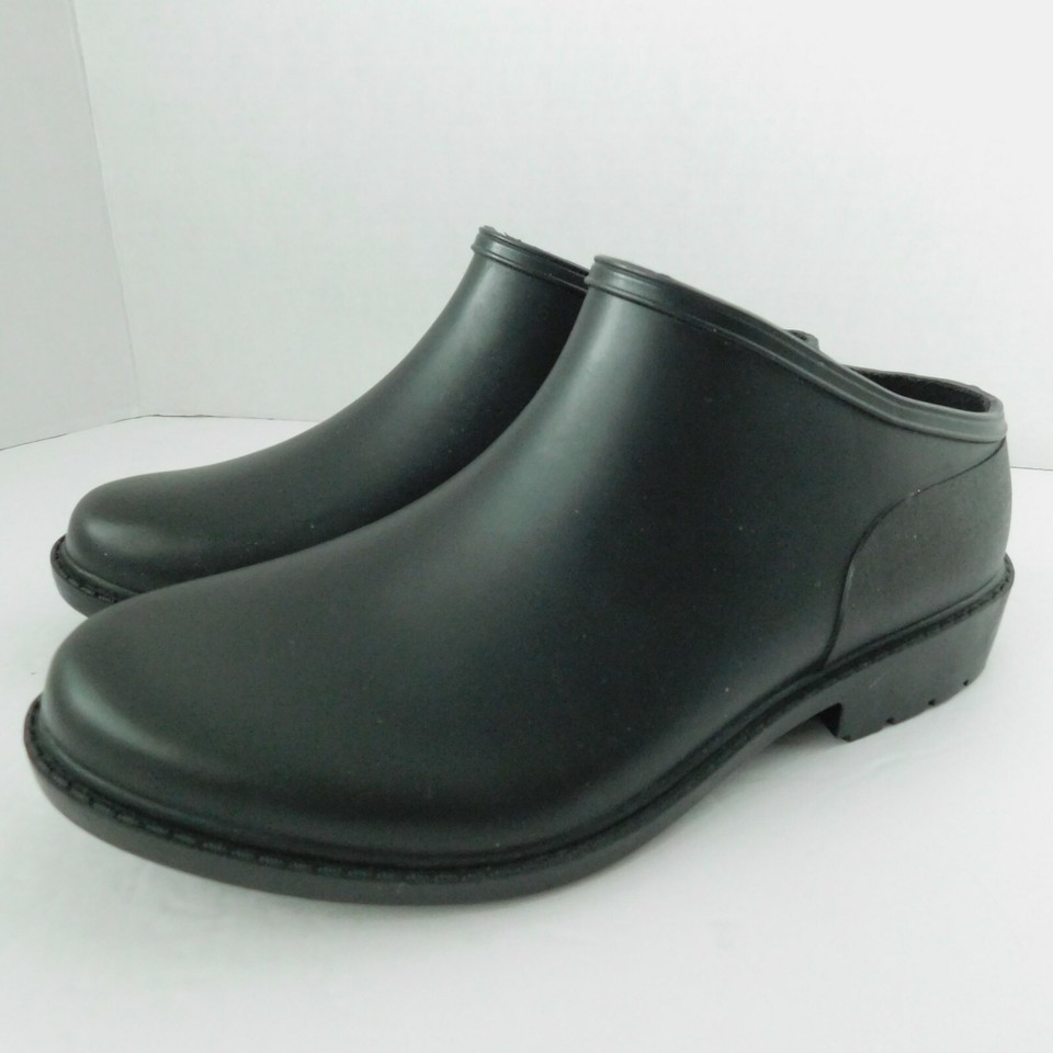 Chooka Rain Boots Black Rubber Shoes, Women's 6, Slip-On Waterproof NEW ...