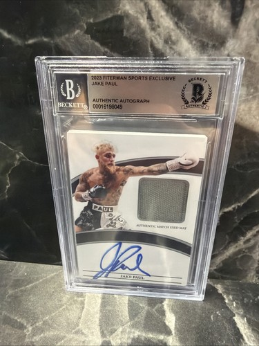 2023 Fiterman Sports Exclusive JAKE PAUL RELIC AUTO BGS Authentic JB1 ...
