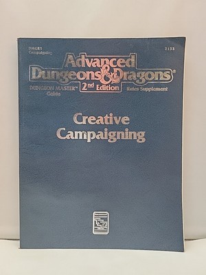 Advanced Dungeons Dragons 2E Creative Campaigning TSR 1993 Vintage ...