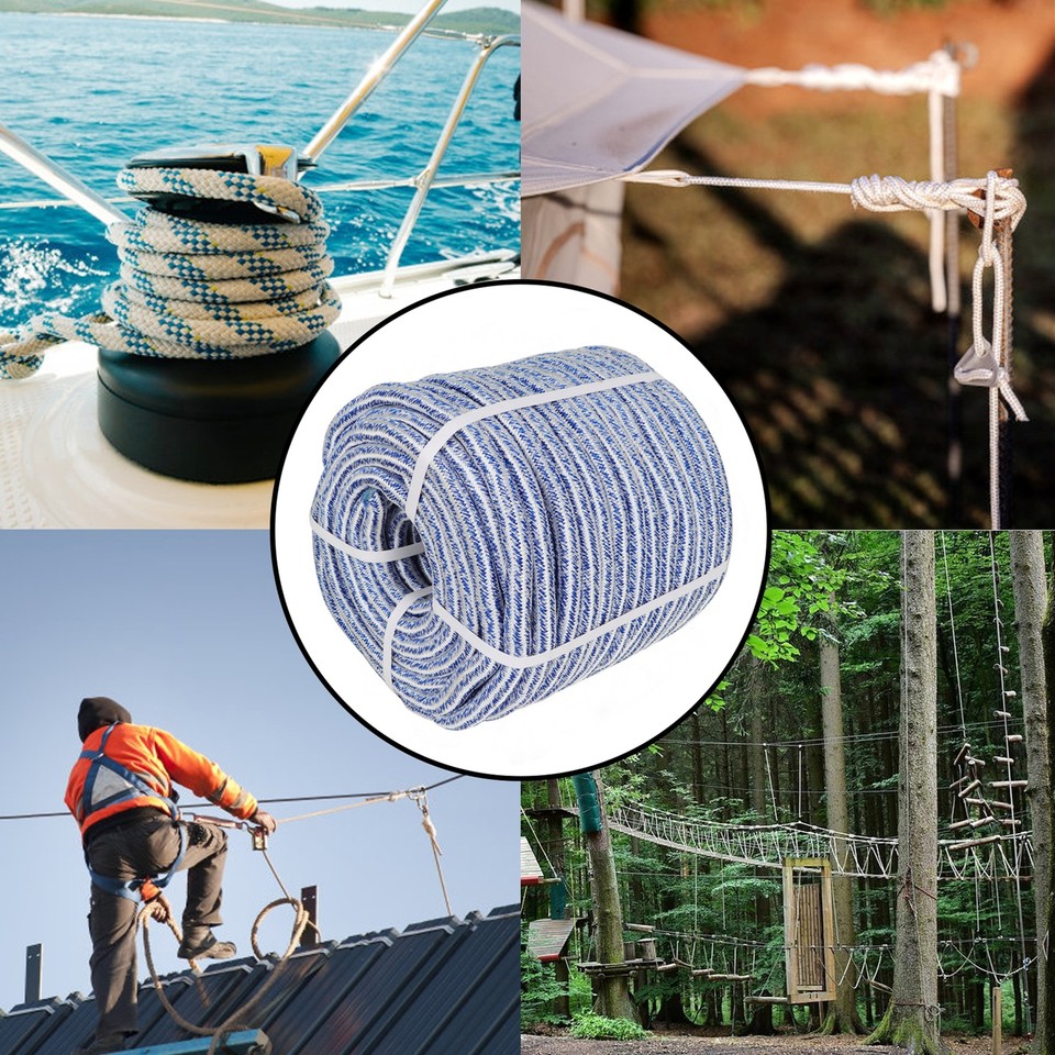3/4" 20000Lbs 24 Strand Braided Polyester Rope Arborist Tree Rope | eBay