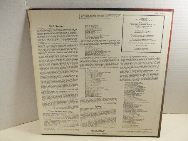 Dramatically New Version Tchaikovsky 1812 Overture 1968 RCA record ...
