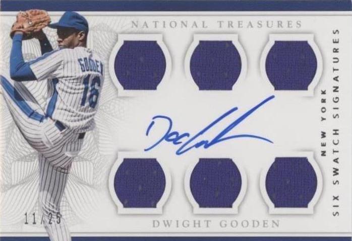 2016 Panini National Treasures - Six Swatch Signatures Dwight Gooden # ...