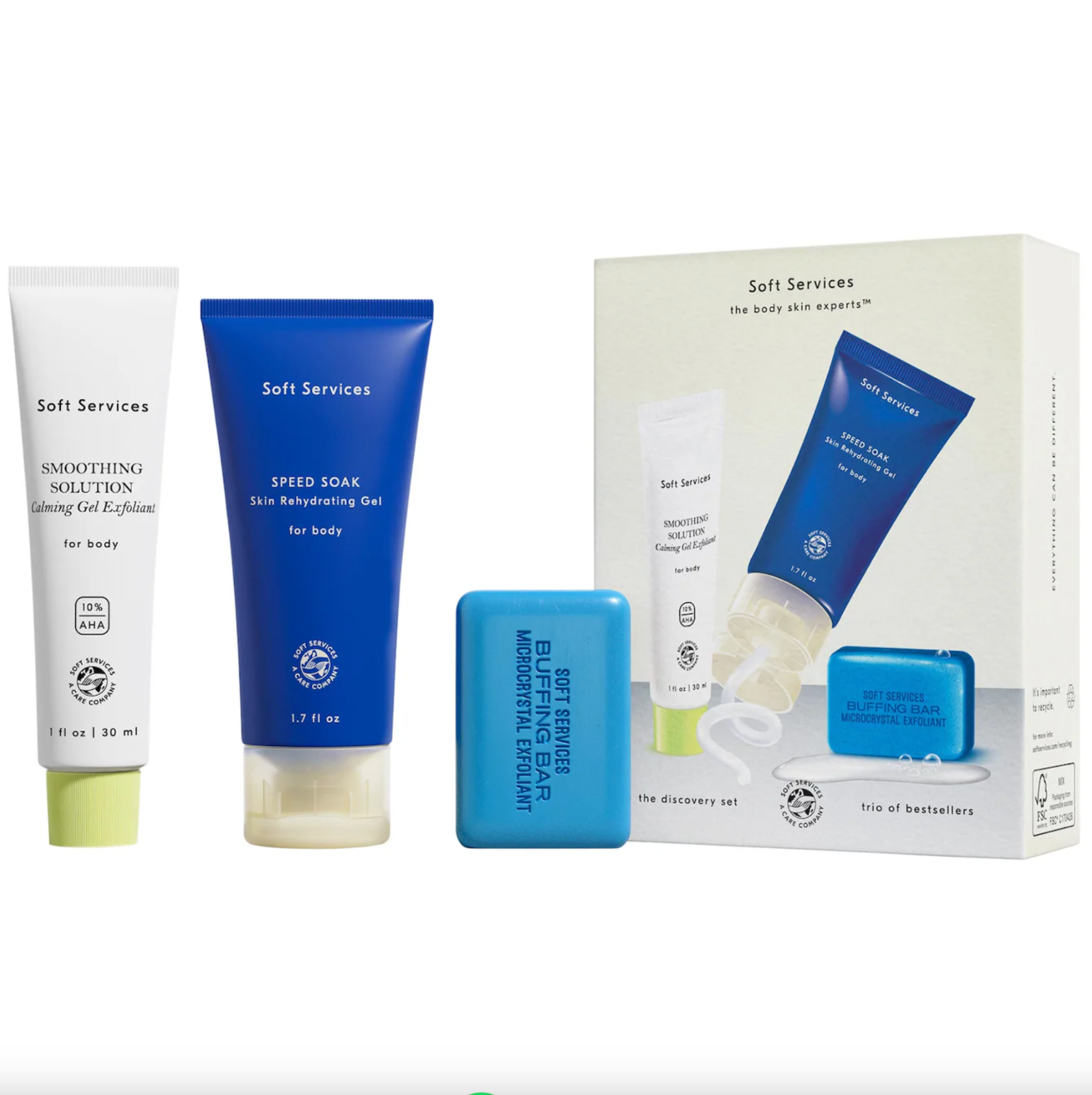 Soft Services The Body Skin Experts Bestsellers Discovery 3-Step Body ...