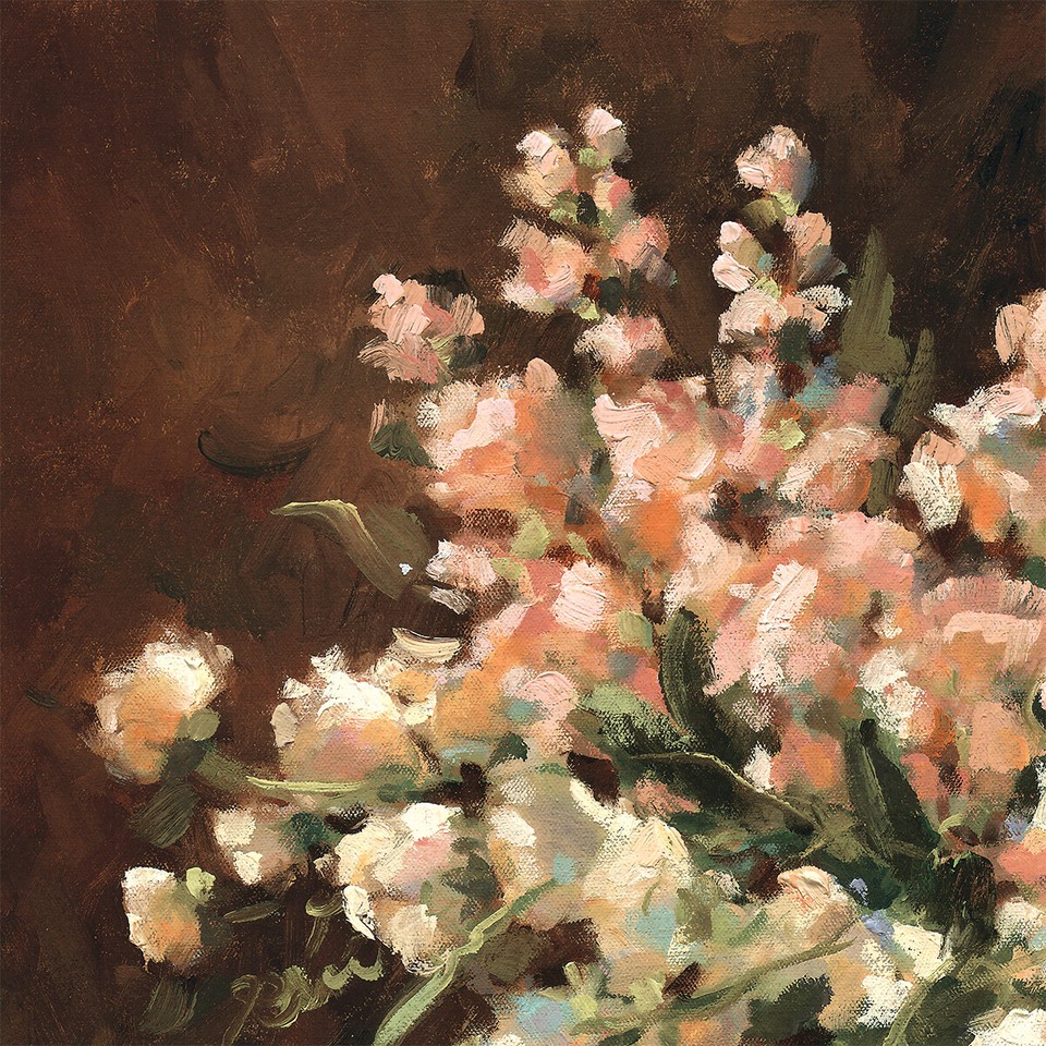 24W"x24H" L’ESSENCE I by TRICIA MAY - VASED FLORAL STILL LIFE CHOICES ...