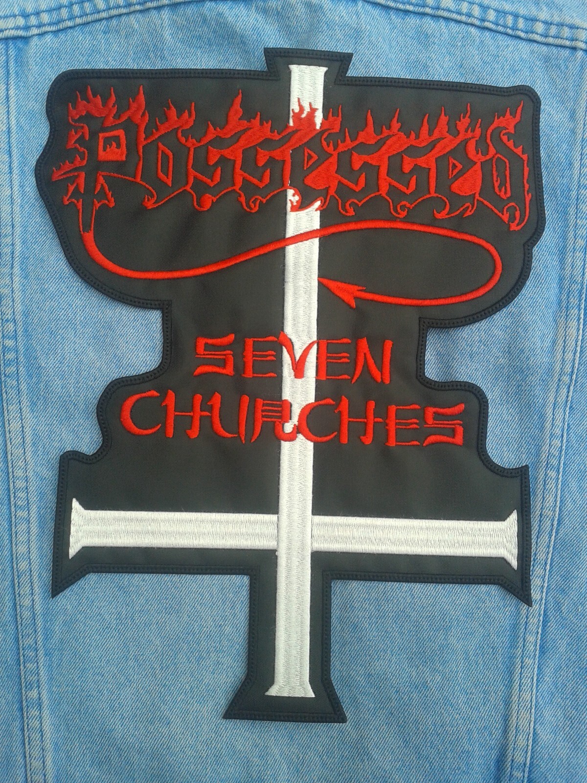 Possessed Rigor Mortis Morbid Saint embroidered logo back patch thrash ...