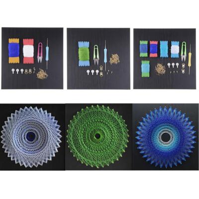 Multi-Styles Wooden Nail String Art Kits diy Ornament For Adults Kids ...