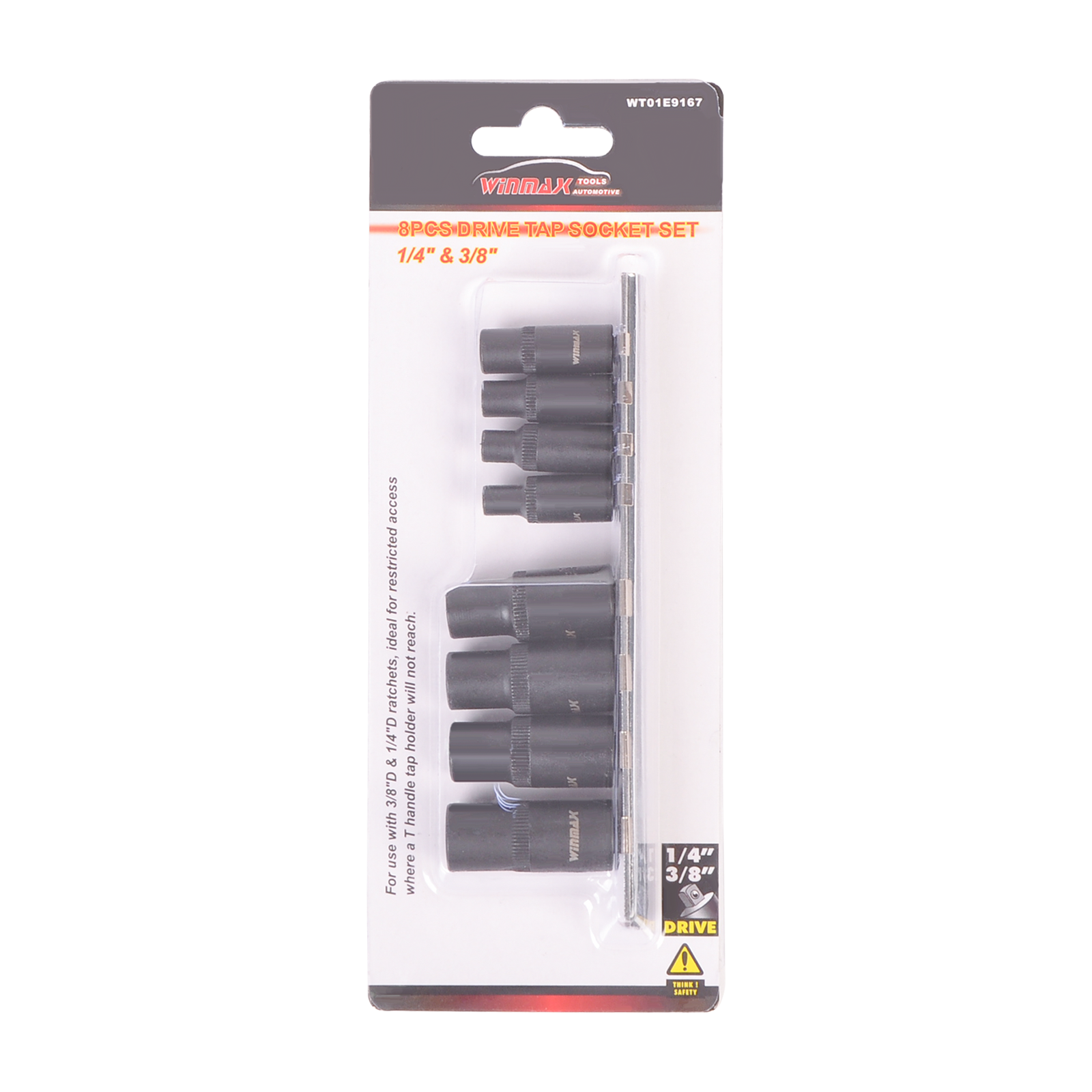 Tap Socket Set 8 Piece 1/4 in and 3/8 in Drive Magnetic Tap Holders Set ...