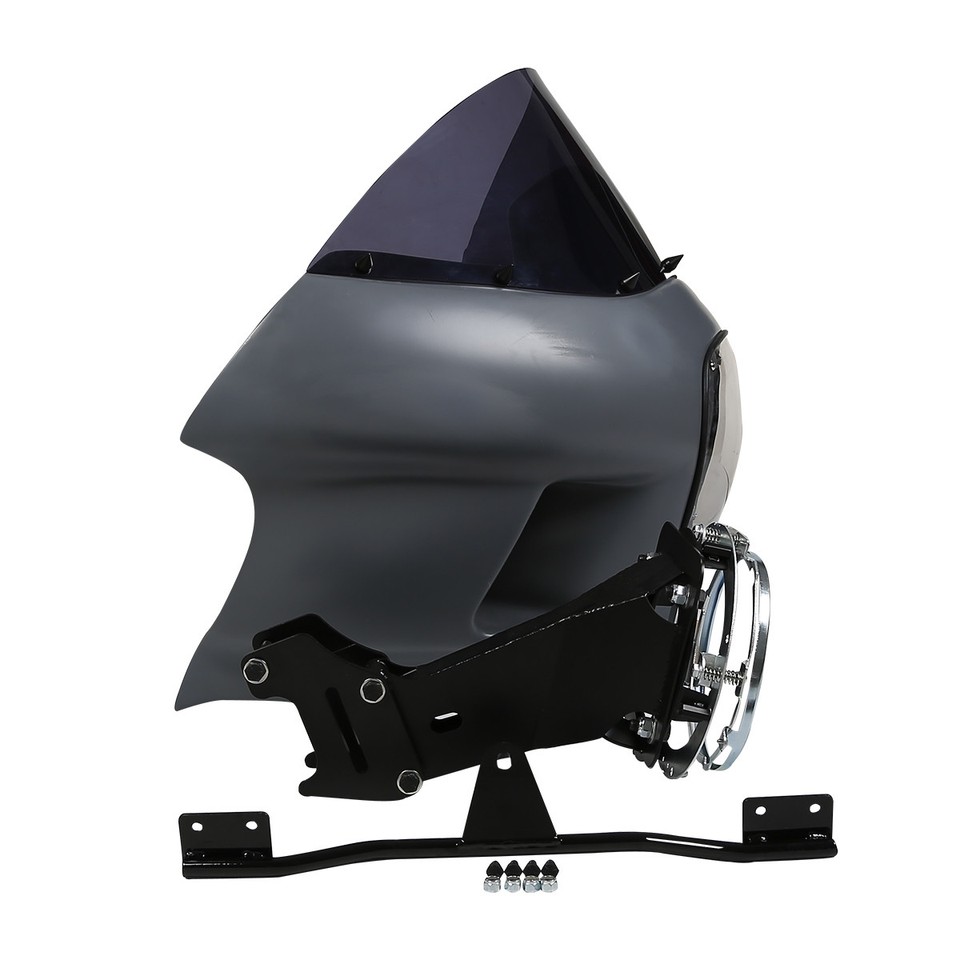 Front Upper Headlight Fairing Lower Leg Fairings For Harley Dyna Low ...