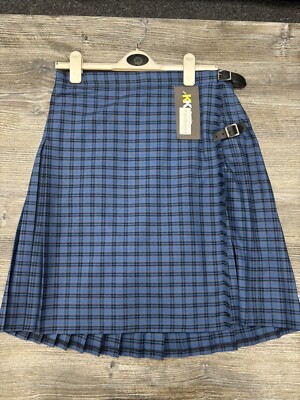 Tartan School Kilt - Royal Blue Bedford Check. Adult Sizes | eBay UK